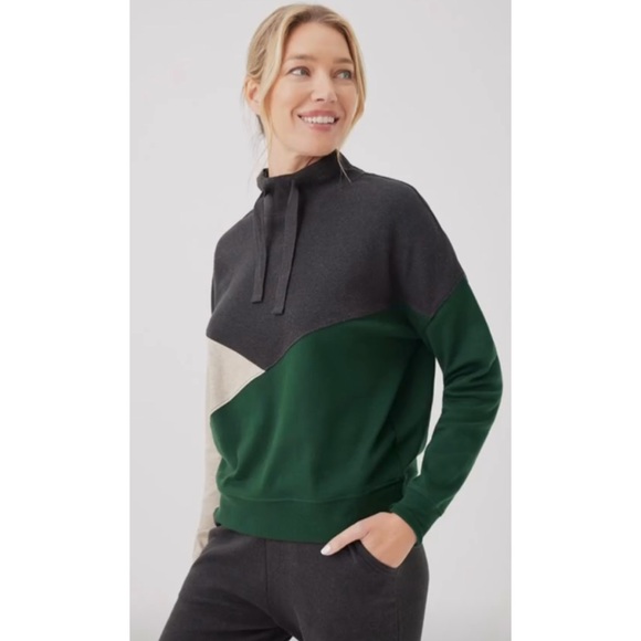 Pact | Tops | Pact Organic Cotton Airplane Colorblock Pullover | Poshmark